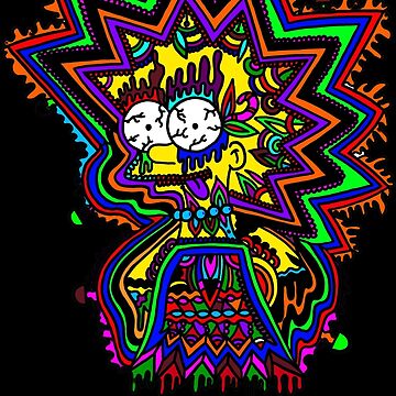 "Trippy Lisa" Sticker for Sale by moyaim | Redbubble