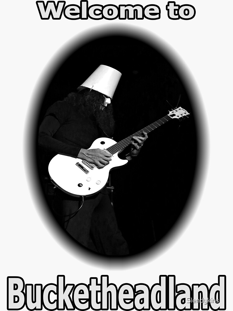 "Buckethead" Sticker by Slendykins | Redbubble
