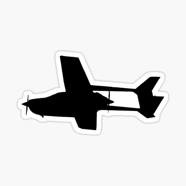 "Cessna 337" Sticker by TheWingedLlama | Redbubble