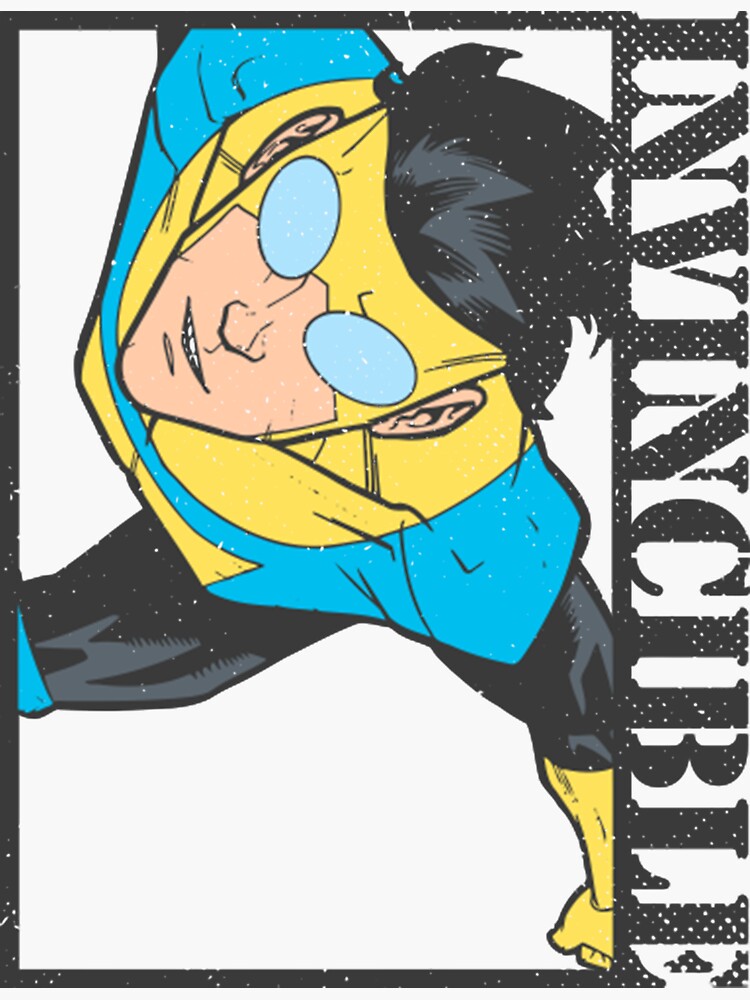 "Invincible Stencil (Light)" Sticker for Sale by Pelican927 | Redbubble