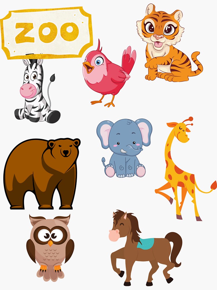 "Art of zoo" Sticker for Sale by friendstees | Redbubble