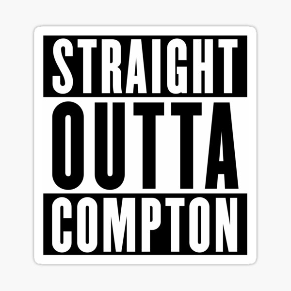 "BEST SELLING - Straight Outta Compton Merchandise" Sticker for Sale by ...
