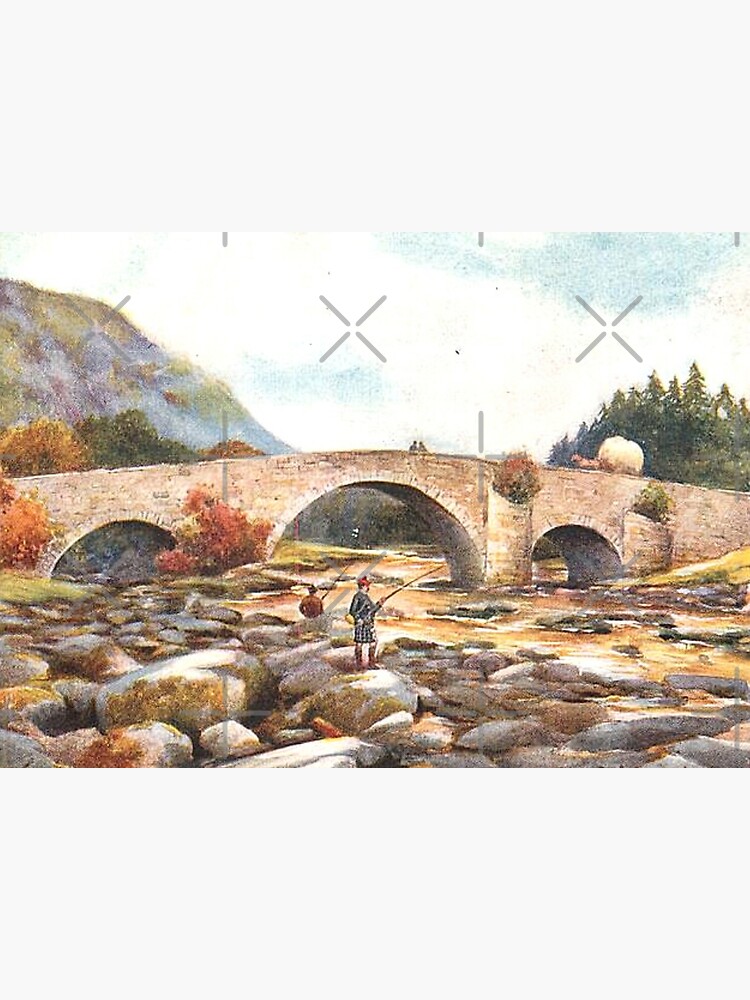 "Vintage Illustration of Invercauld Bridge, River Dee" Greeting Card ...