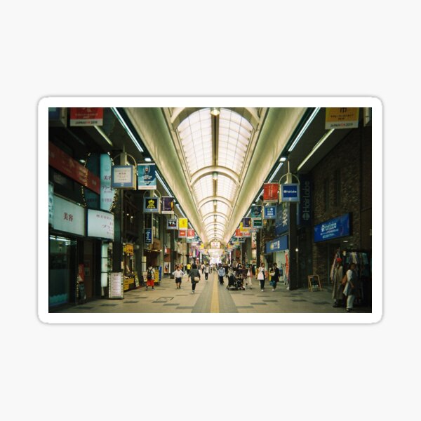 "Tanukikogi Shopping Street - Sapporo, Hokkaido" Sticker for Sale by ...