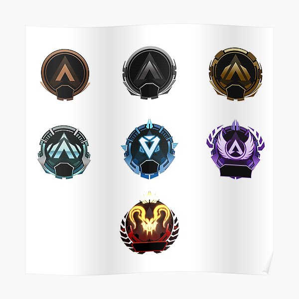 "Apex Legends-Rangbanner/-Symbole" Poster von YUTA- | Redbubble