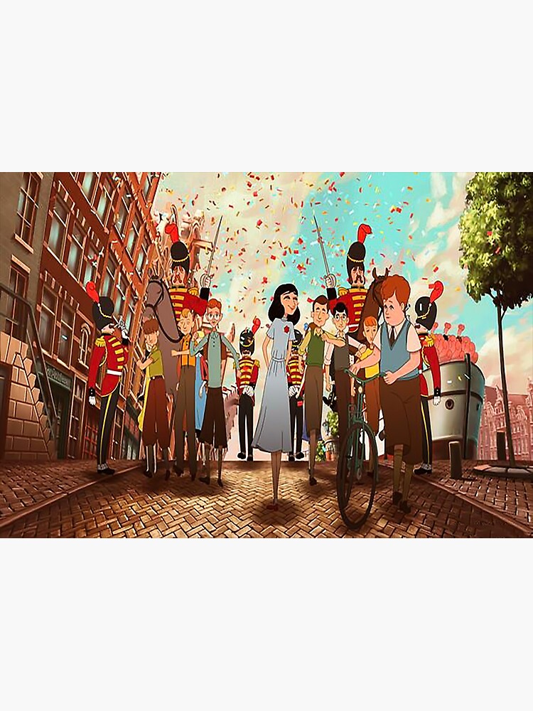 "cartoon anne frank art" Canvas Print for Sale by tarnopir | Redbubble