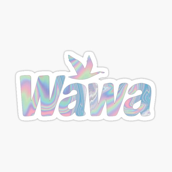 "WAWA IRIDECSENT, Design" Sticker for Sale by AaronJohnson1 | Redbubble