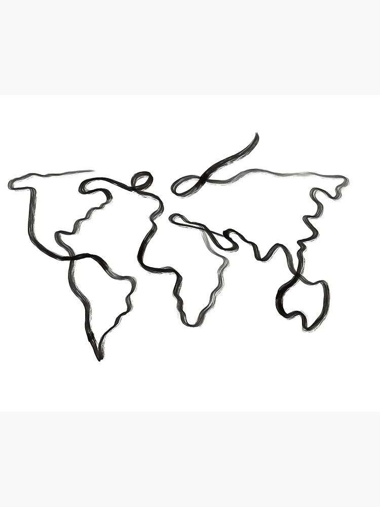 "World map ink" Art Print for Sale by SydneysArtshow | Redbubble