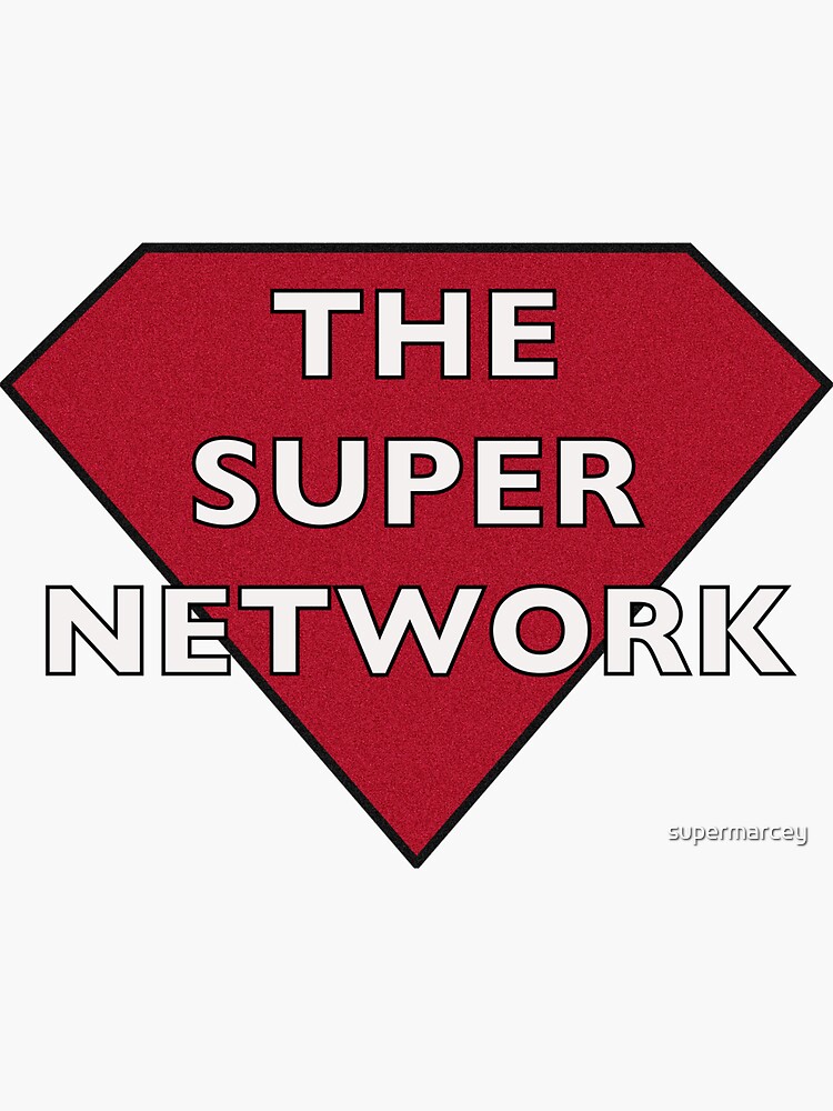 "The Super Network Website Logo" Sticker for Sale by supermarcey ...