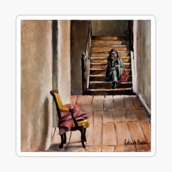 "Quiet Chair" Sticker by JolanteHesse | Redbubble