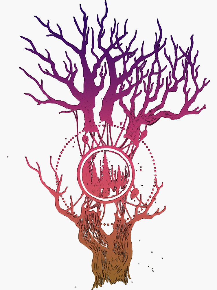 "Destiny tree " Sticker for Sale by lijahhokoren | Redbubble