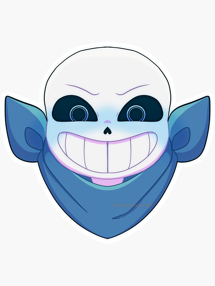 "Underswap Sans (updated)" Sticker for Sale by FreelyColorful | Redbubble