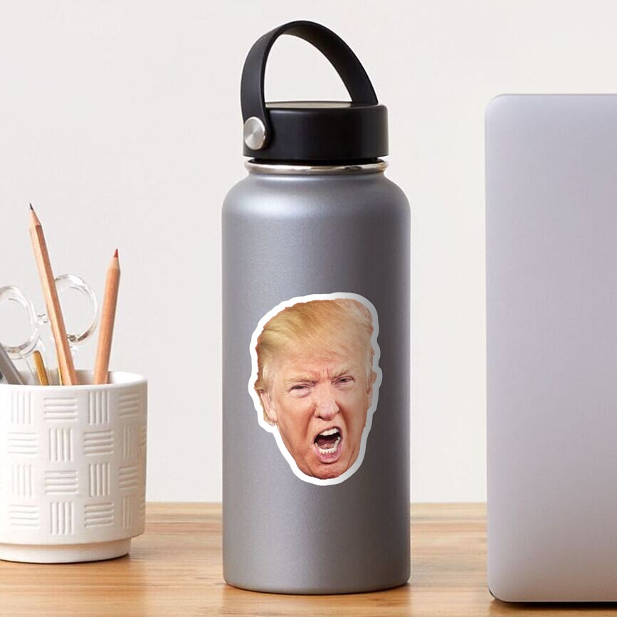 "Screaming Trump Head" Sticker for Sale by Thelittlelord | Redbubble