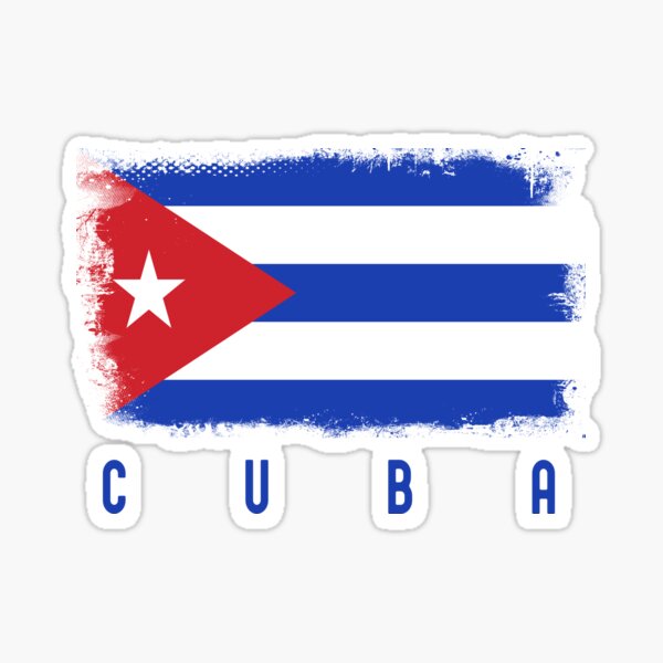 "Cuba Flag Cuban Freedom Flag " Sticker for Sale by ExpressWayFour ...