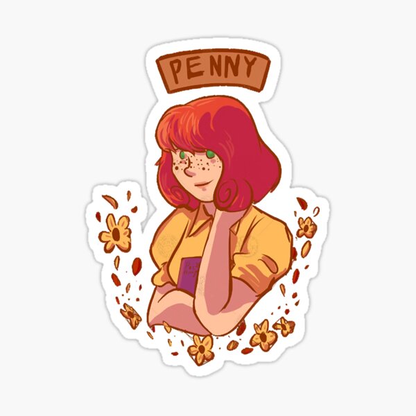 "penny " Sticker by JoellenFuller | Redbubble