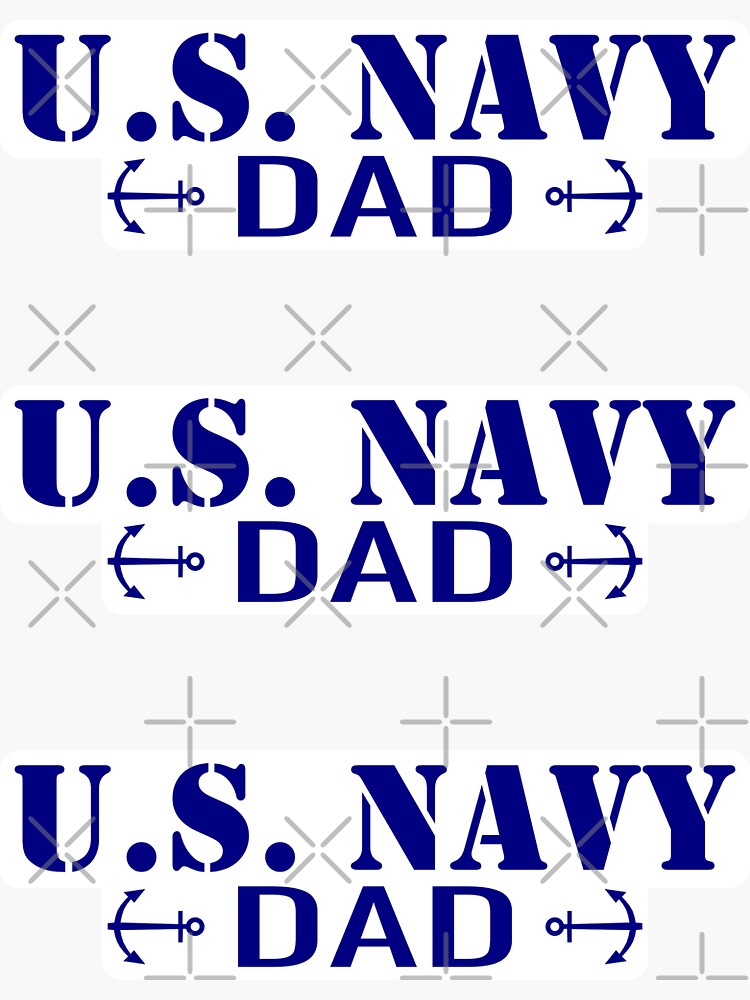"US Navy Dad Proud Father" Sticker by Mariv19 | Redbubble