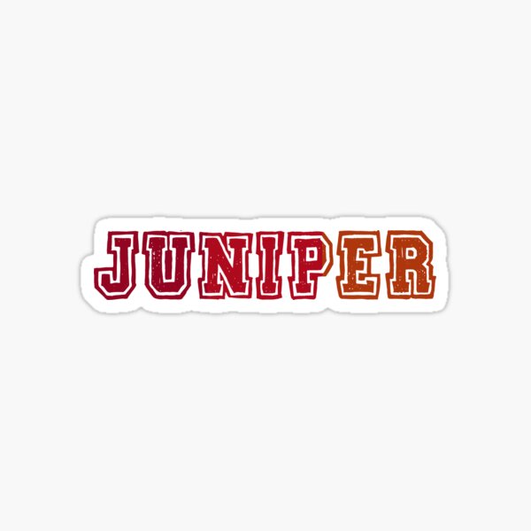 "JUNIPER" Sticker for Sale by ruviogevio | Redbubble