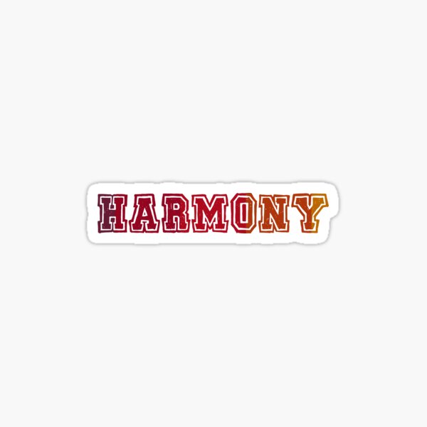 "HARMONY" Sticker by ruviogevio | Redbubble