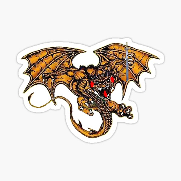 "Dragon and the dagger " Sticker for Sale by yshamecum | Redbubble