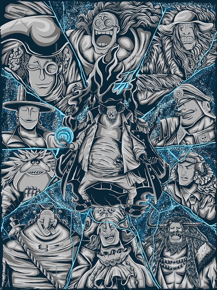 "BlackBeard Crew" Poster by Nekogama | Redbubble