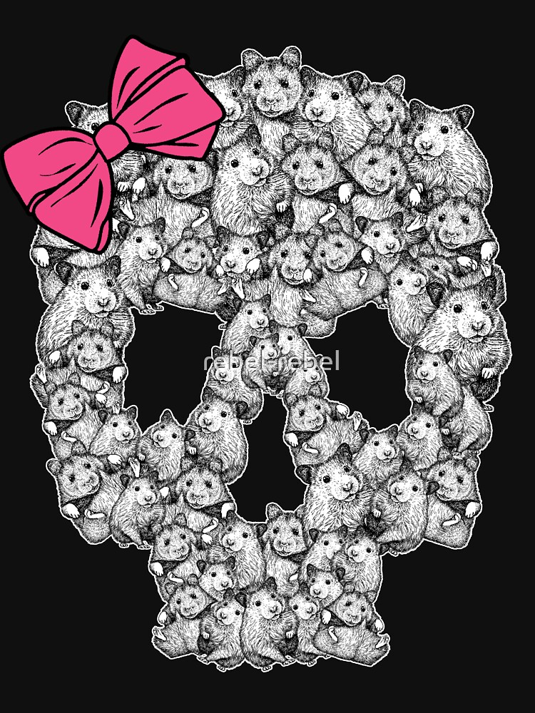 "Hamster Sugar Skull" T-shirt by rebel-rebel | Redbubble
