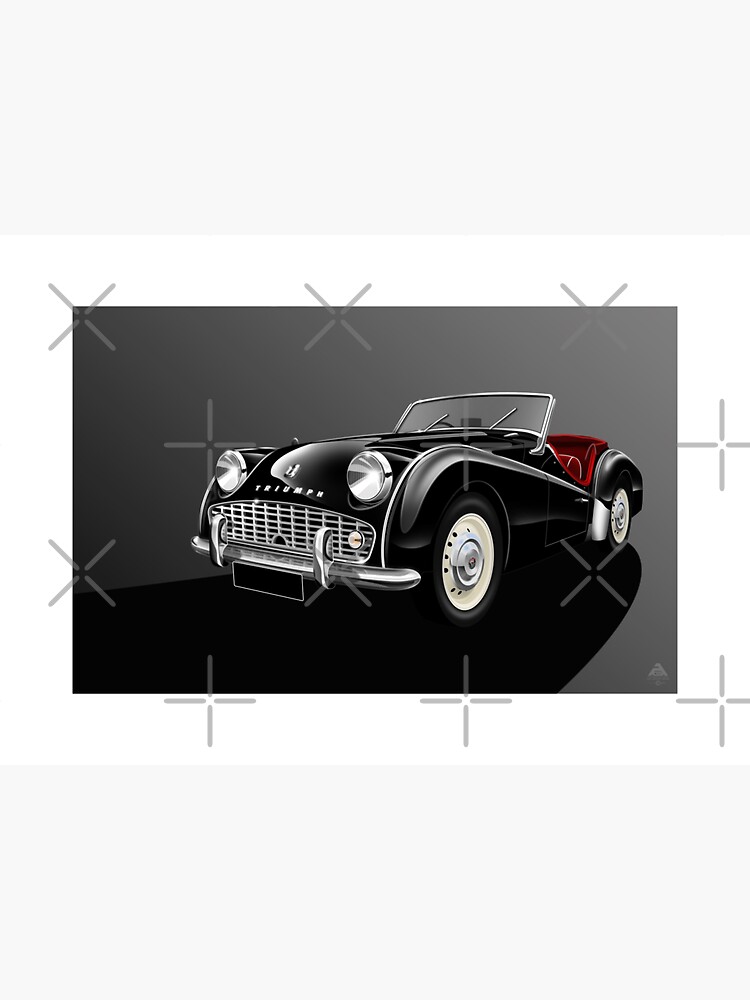 "Poster artwork - Triumph TR3A " Sticker for Sale by RJWautographics ...