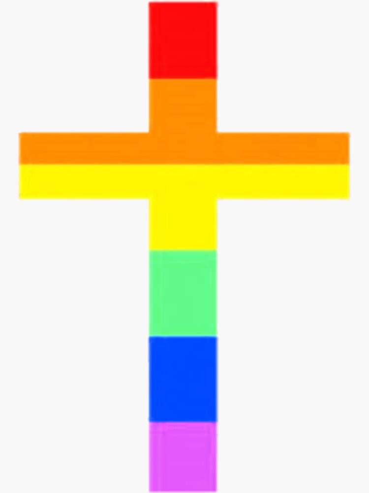 "Jesus Christian Faith Cross LGBT" Sticker for Sale by chimsediang ...