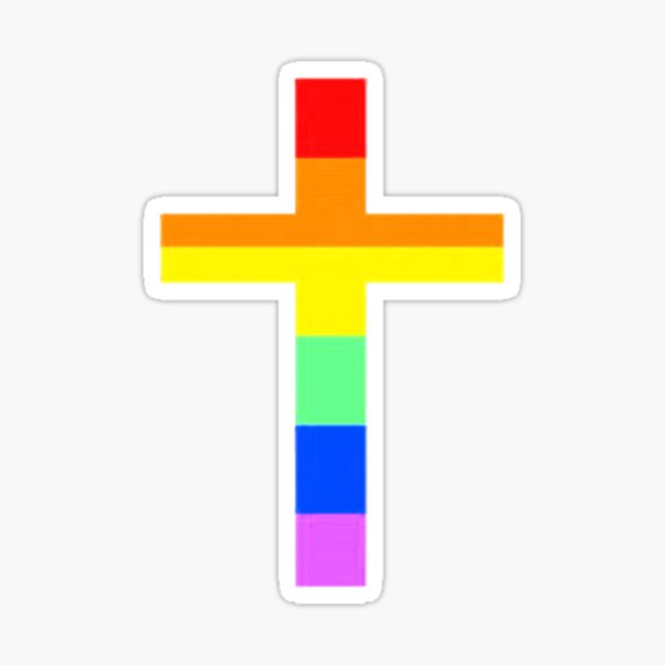 "Jesus Christian Faith Cross LGBT" Sticker for Sale by chimsediang ...