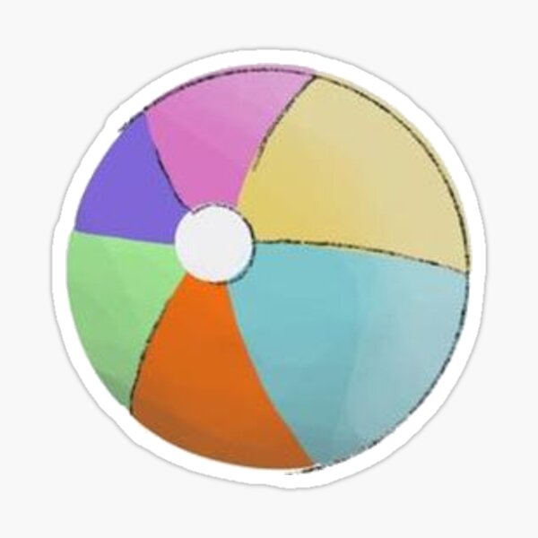 "Beach ball." Sticker by bero-alaasar | Redbubble