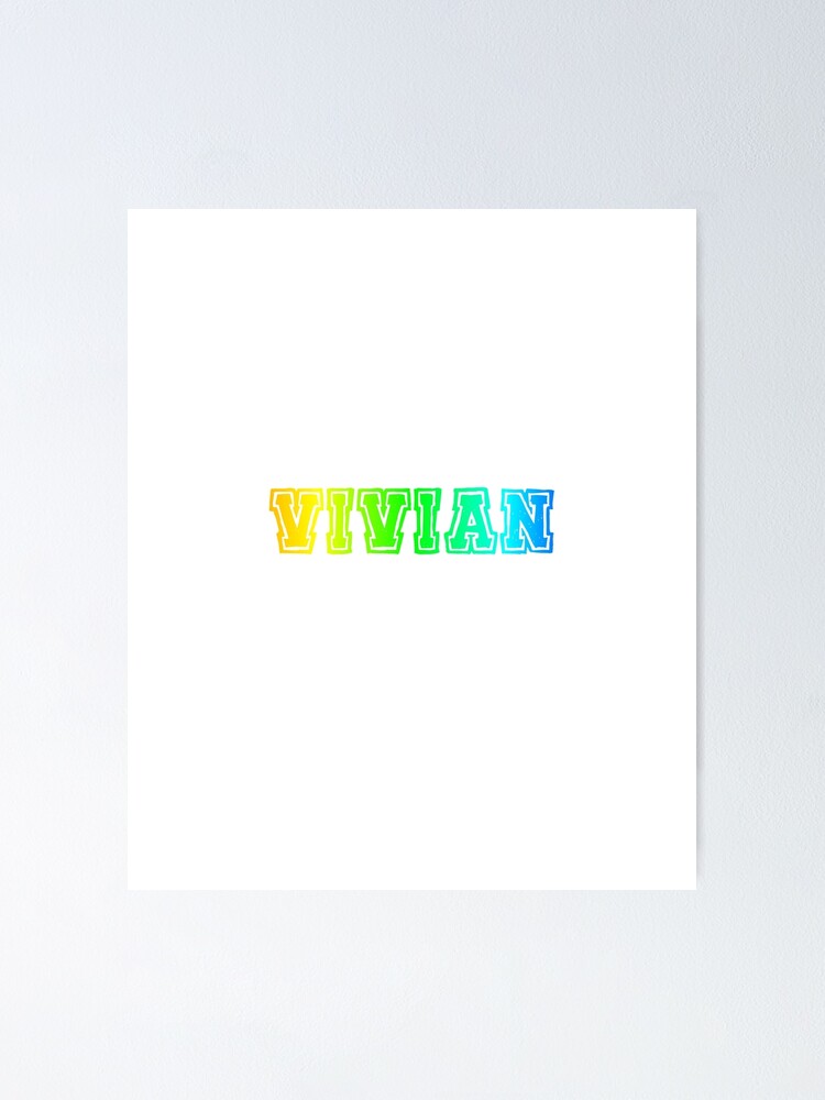 "VIVIAN in rainbow color" Poster for Sale by pironstouse | Redbubble