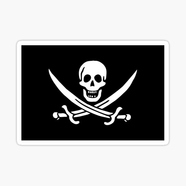 "Pirate Flag" Sticker for Sale by zhirobas | Redbubble