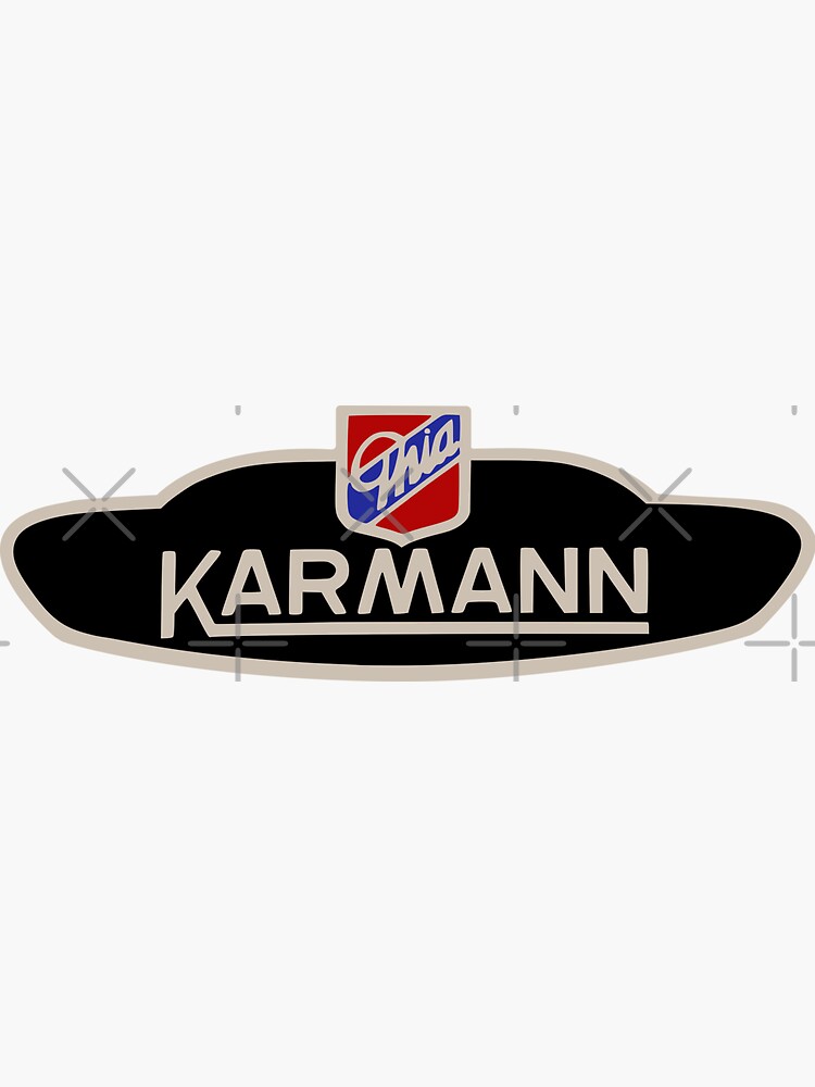 "Karmann Ghia Emblem" Sticker for Sale by Beetle-Indust | Redbubble