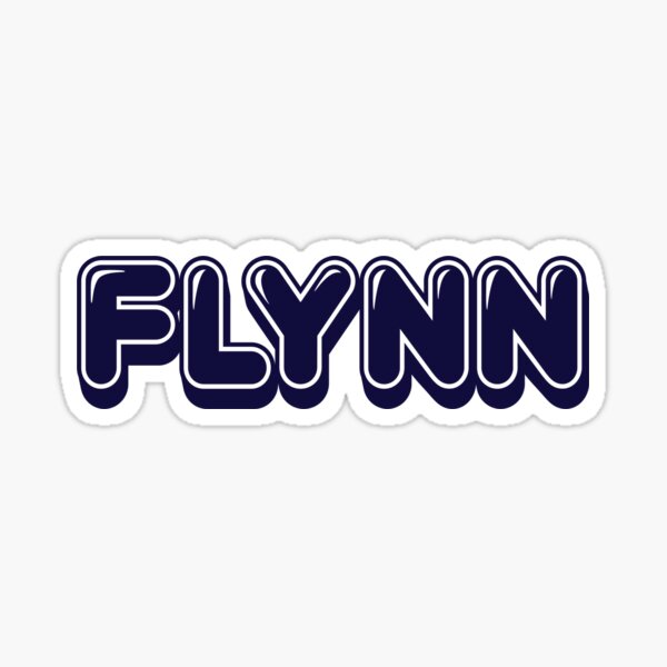 "FLYNN" Sticker for Sale by gerarddiviase | Redbubble