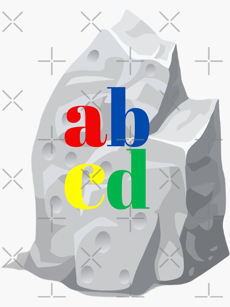 "ABCD Rock" Sticker for Sale by NikitaAg | Redbubble