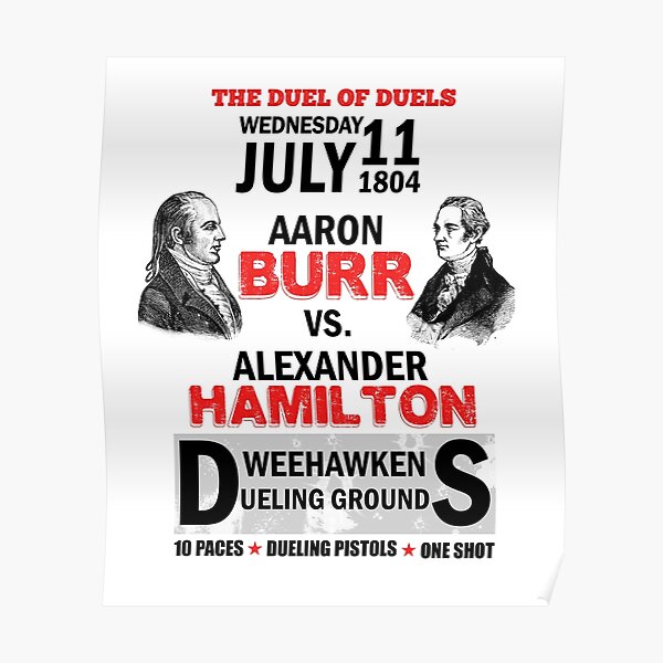 Hamilton Musical Posters | Redbubble