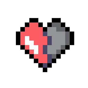 Corazón De Minecraft De 8 Bits STL File MINECRAFT HEART'S KEYCHAIN