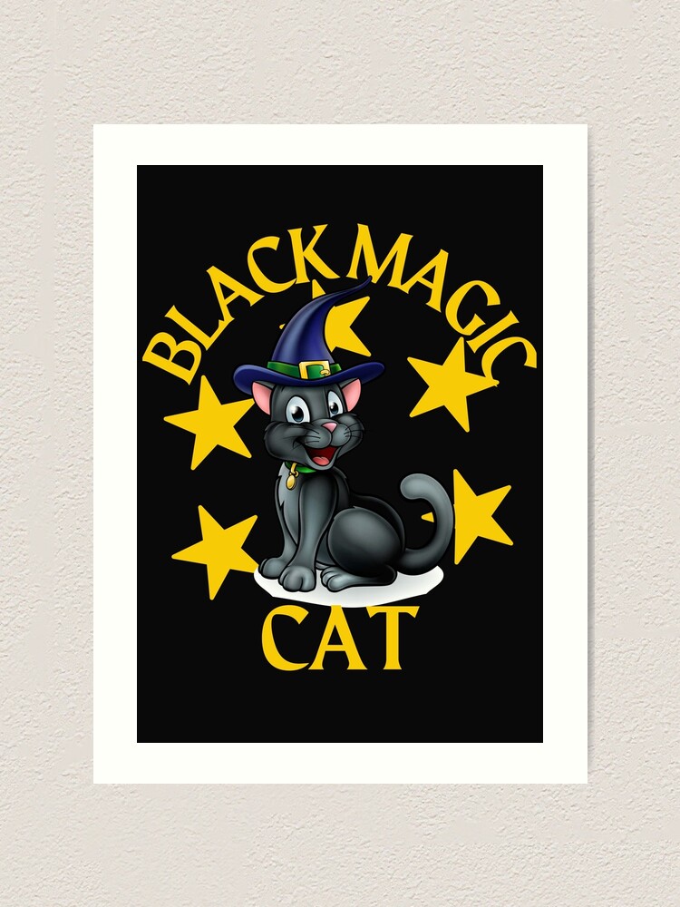 "BLACK MAGIC CAT, MAGICAL CAT, BLACK MAGIC MEME, KAWAII CAT, ALLHALLOW ...