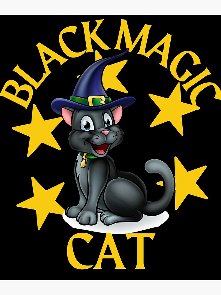 "BLACK MAGIC CAT, MAGICAL CAT, BLACK MAGIC MEME, KAWAII CAT, ALLHALLOW ...