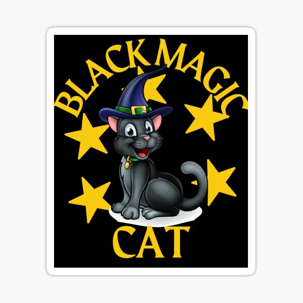 "BLACK MAGIC CAT, MAGICAL CAT, BLACK MAGIC MEME, KAWAII CAT, ALLHALLOW ...