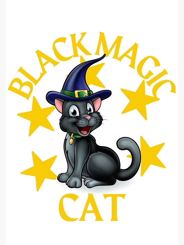 "BLACK MAGIC CAT, MAGICAL CAT, BLACK MAGIC MEME, KAWAII CAT, ALLHALLOW ...