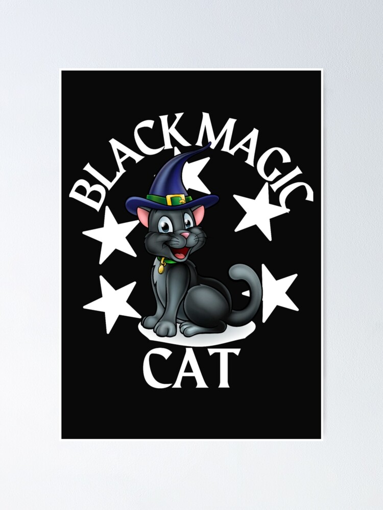 "BLACK MAGIC CAT, MAGICAL CAT, BLACK MAGIC MEME, KAWAII CAT, ALLHALLOW ...