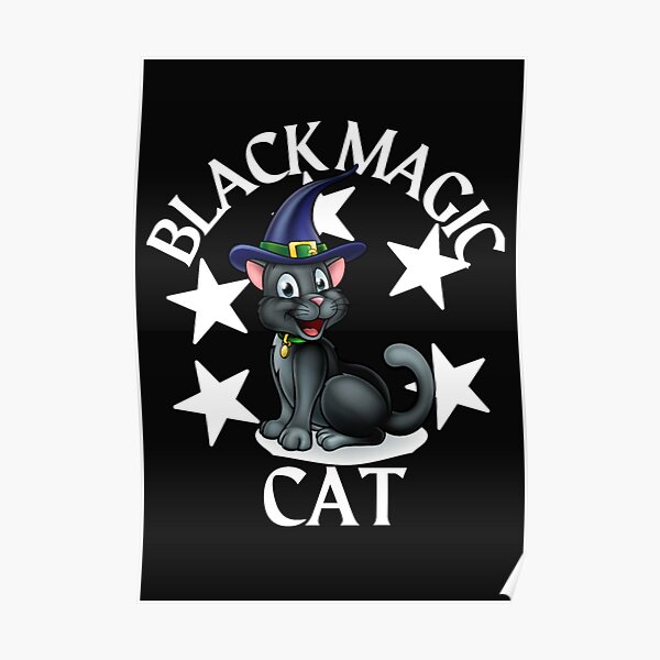 "BLACK MAGIC CAT, MAGICAL CAT, BLACK MAGIC MEME, KAWAII CAT, ALLHALLOW ...