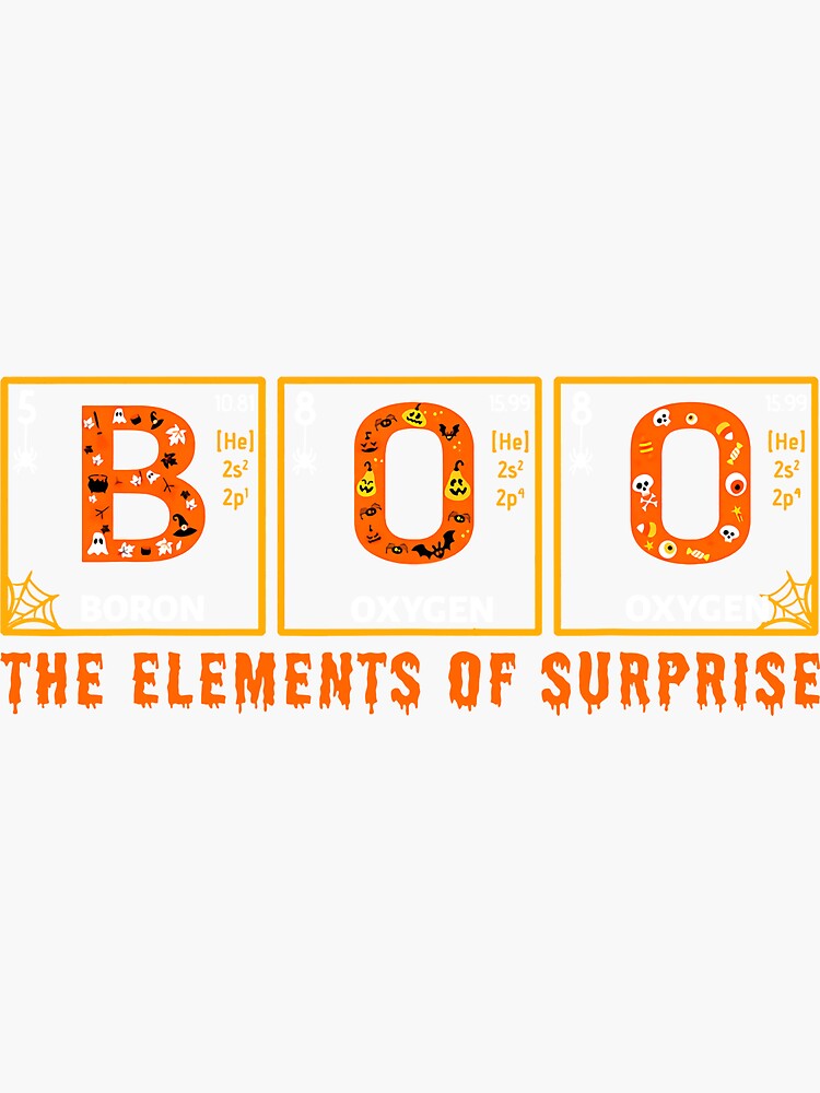 "Science Boo Elements Of Surprise With Boron Oxygen Scientist Baboo ...