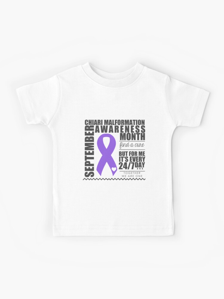 "September - Chiari Awareness Month" Kids T-Shirt for Sale by Nisa Katz ...