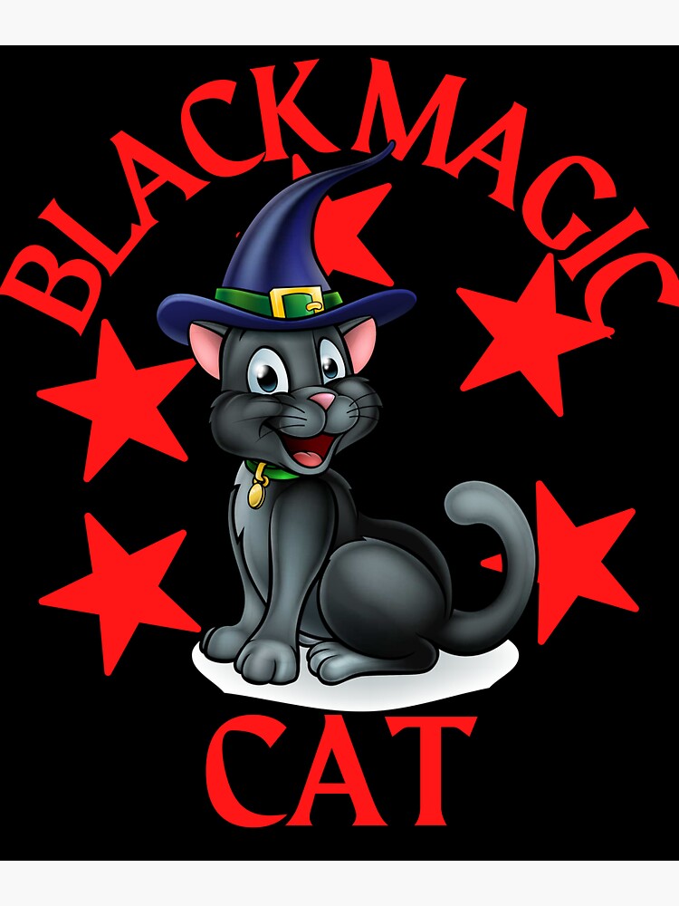 "BLACK MAGIC CAT, MAGICAL CAT, BLACK MAGIC MEME, KAWAII CAT, ALLHALLOW ...