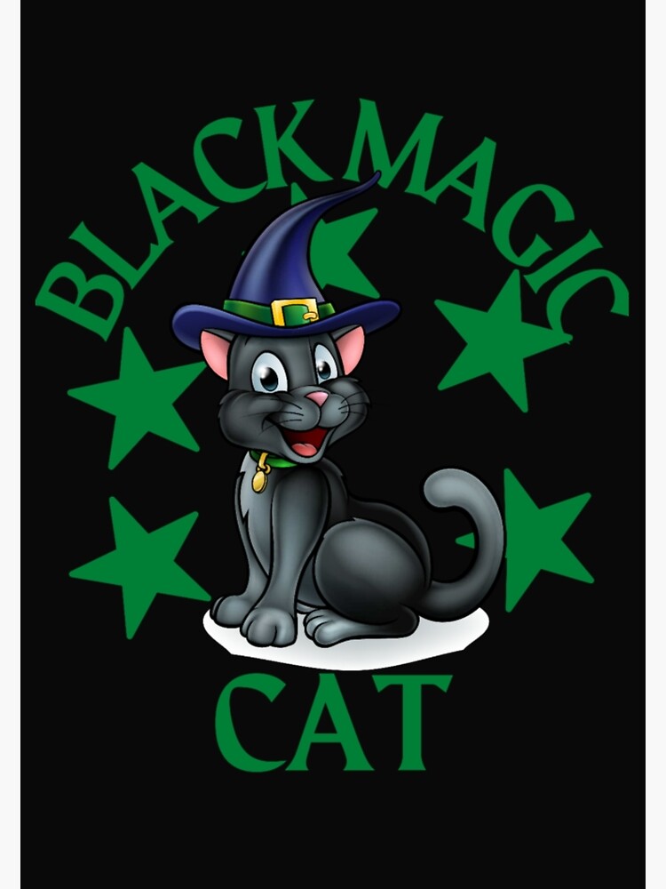 "BLACK MAGIC CAT, MAGICAL CAT, BLACK MAGIC MEME, KAWAII CAT, ALLHALLOW ...