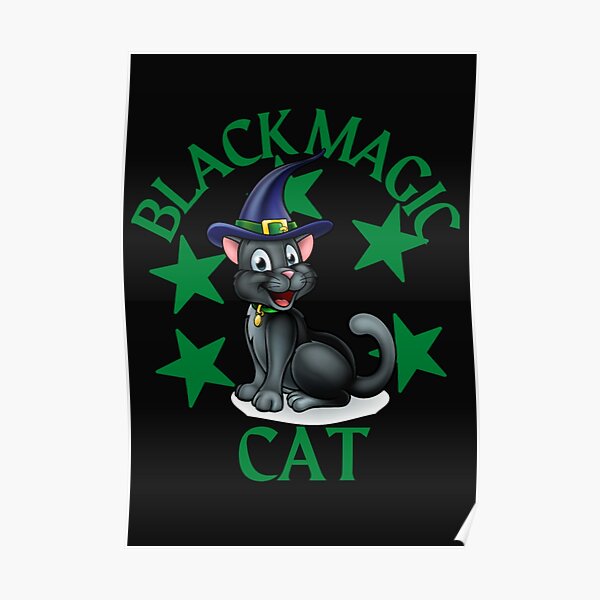 "BLACK MAGIC CAT, MAGICAL CAT, BLACK MAGIC MEME, KAWAII CAT, ALLHALLOW ...