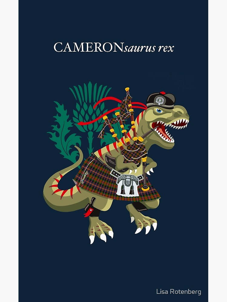 "Clanosaurus Rex CAMERONsaurus rex Cameron of Erract Family Tartan ...