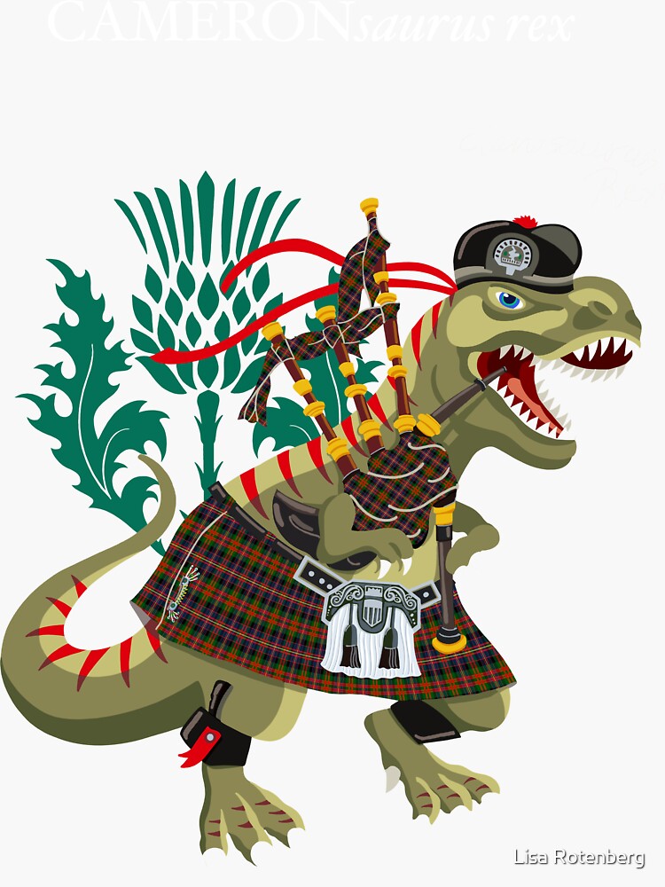 "Clanosaurus Rex CAMERONsaurus rex Cameron of Erract Family Tartan ...