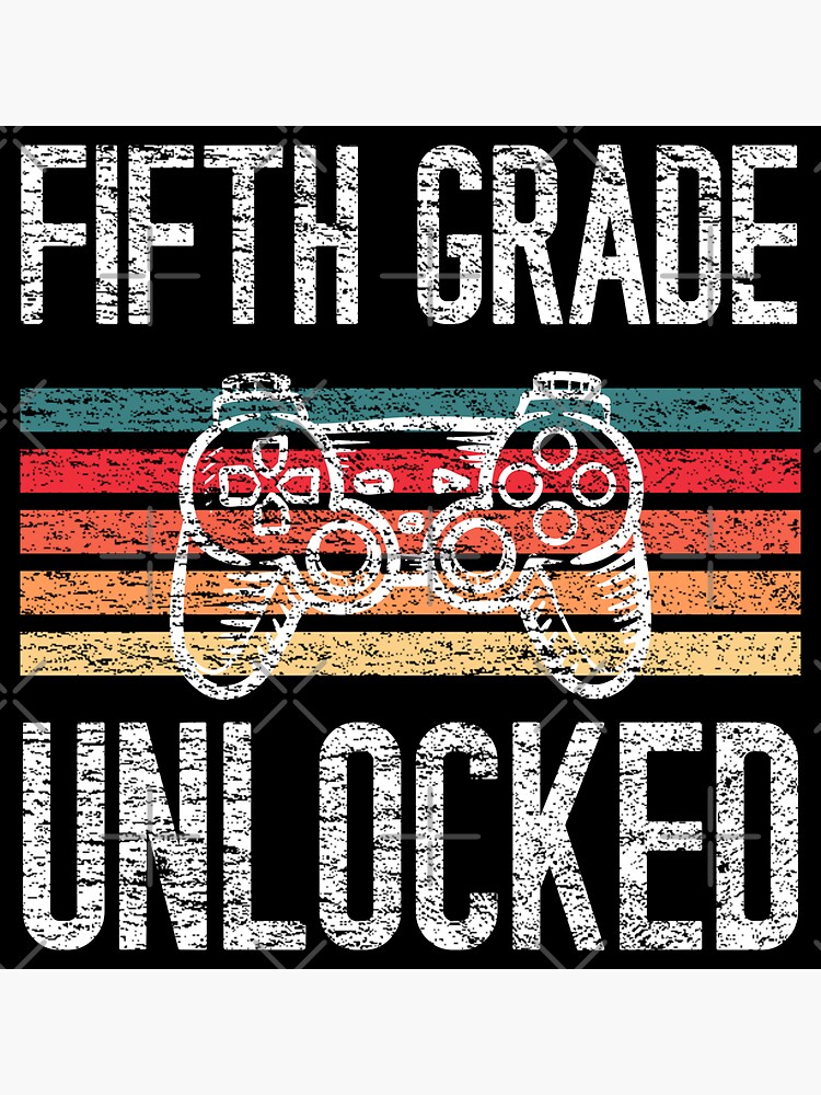 "Fifth Grade Level Unlocked Back to School" Sticker for Sale by ...